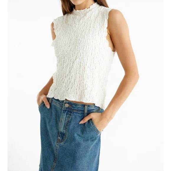 Mod Ref | Tops | New Mod Ref Mae Top In Cream | Poshmark